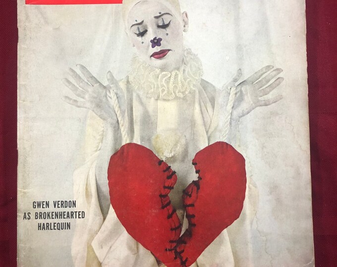 April 14 1958 Life Magazine Gwen Verdon as Brokenhearted Harlequin on ...
