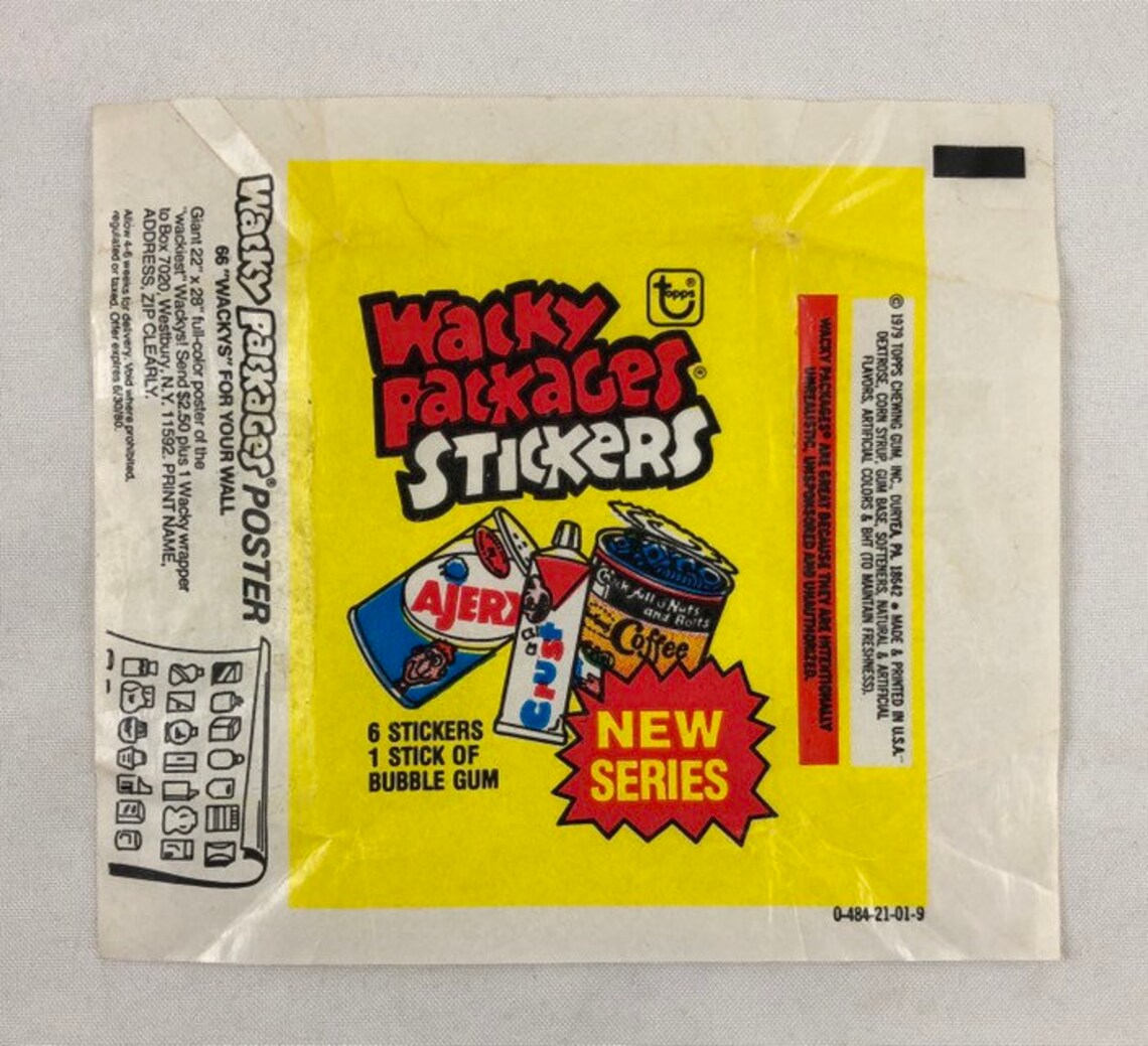 Wacky Packages Stickers Wrapper Set Of 3 Variations 1979 Topps | Etsy