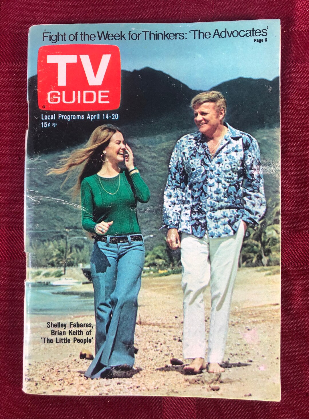 April 14 20 1973 TV Guide Shelley Fabares Brian Keith of the - Etsy