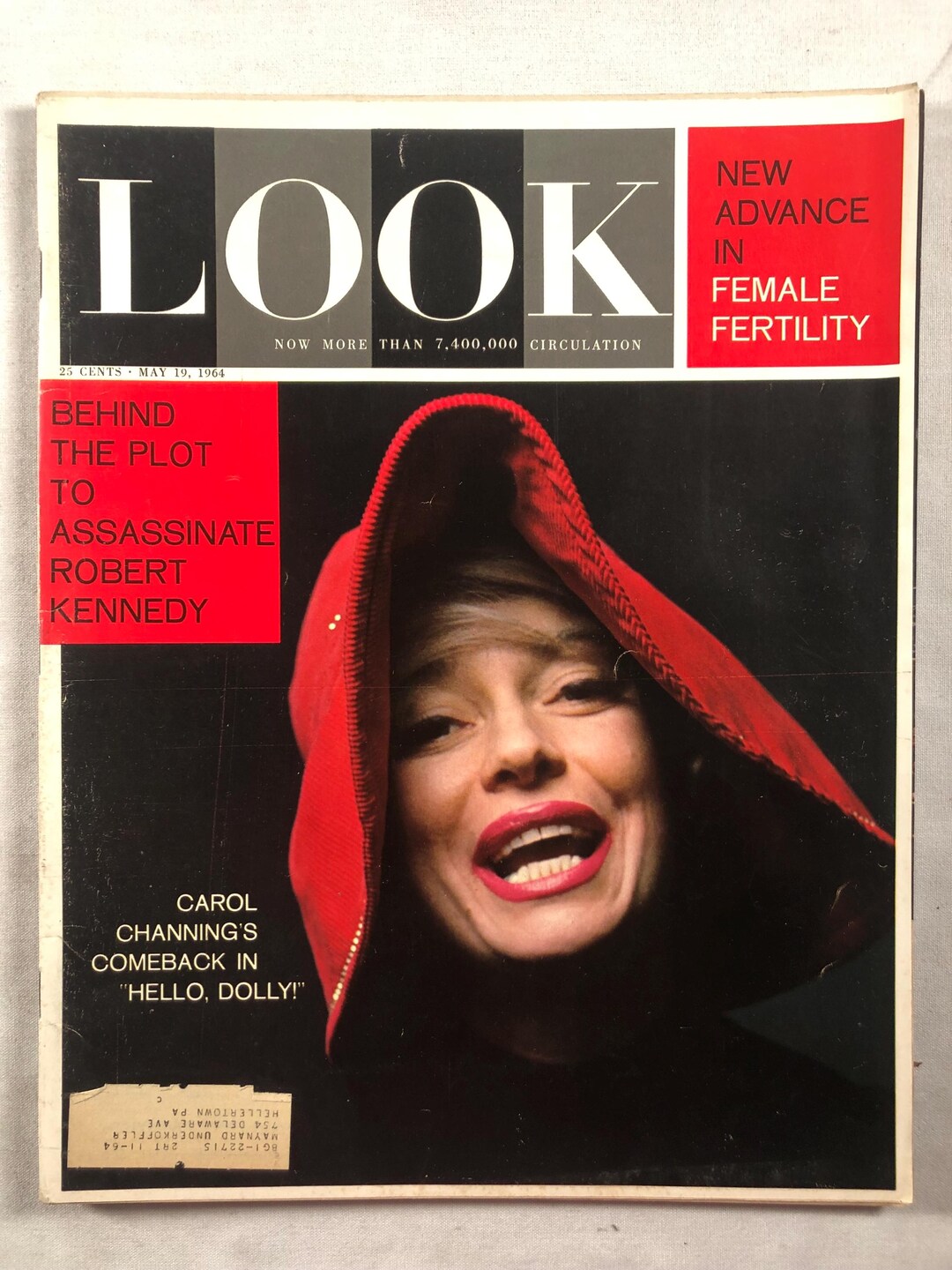 May 19 1964 Look Magazine Carol Channing's Comeback in Hello Dolly ...