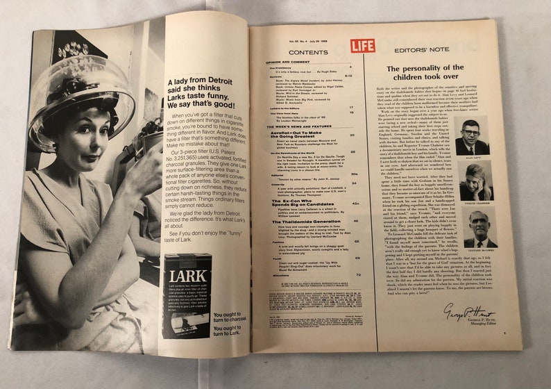 July 26 1968 Life Magazine Aboard First Flights New York to Moscow ...