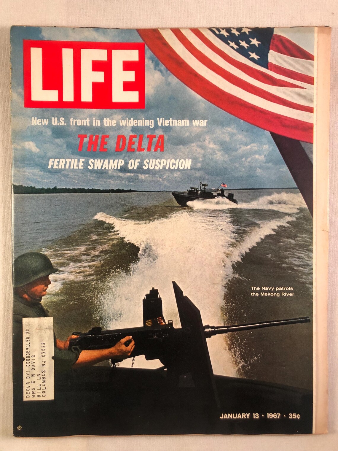 January 13 1967 Life Magazine the Navy Patrols the Mekong River on ...