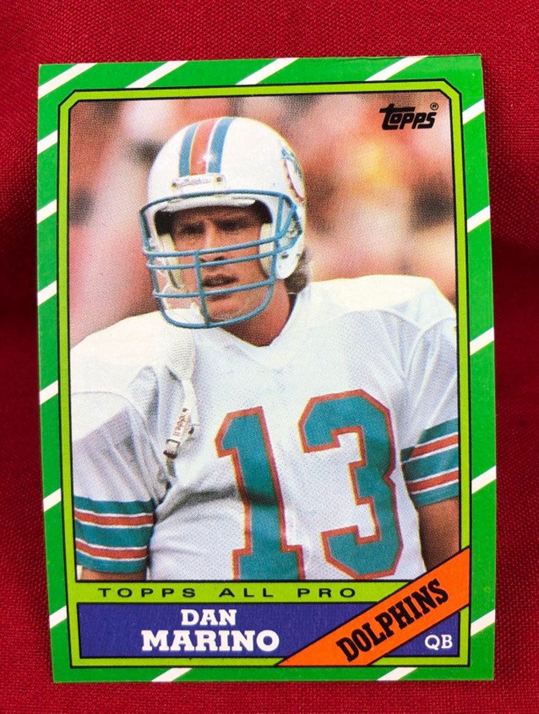Dan Marino 1986 Topps Football Card # 45 Vintage Genuine Original ...