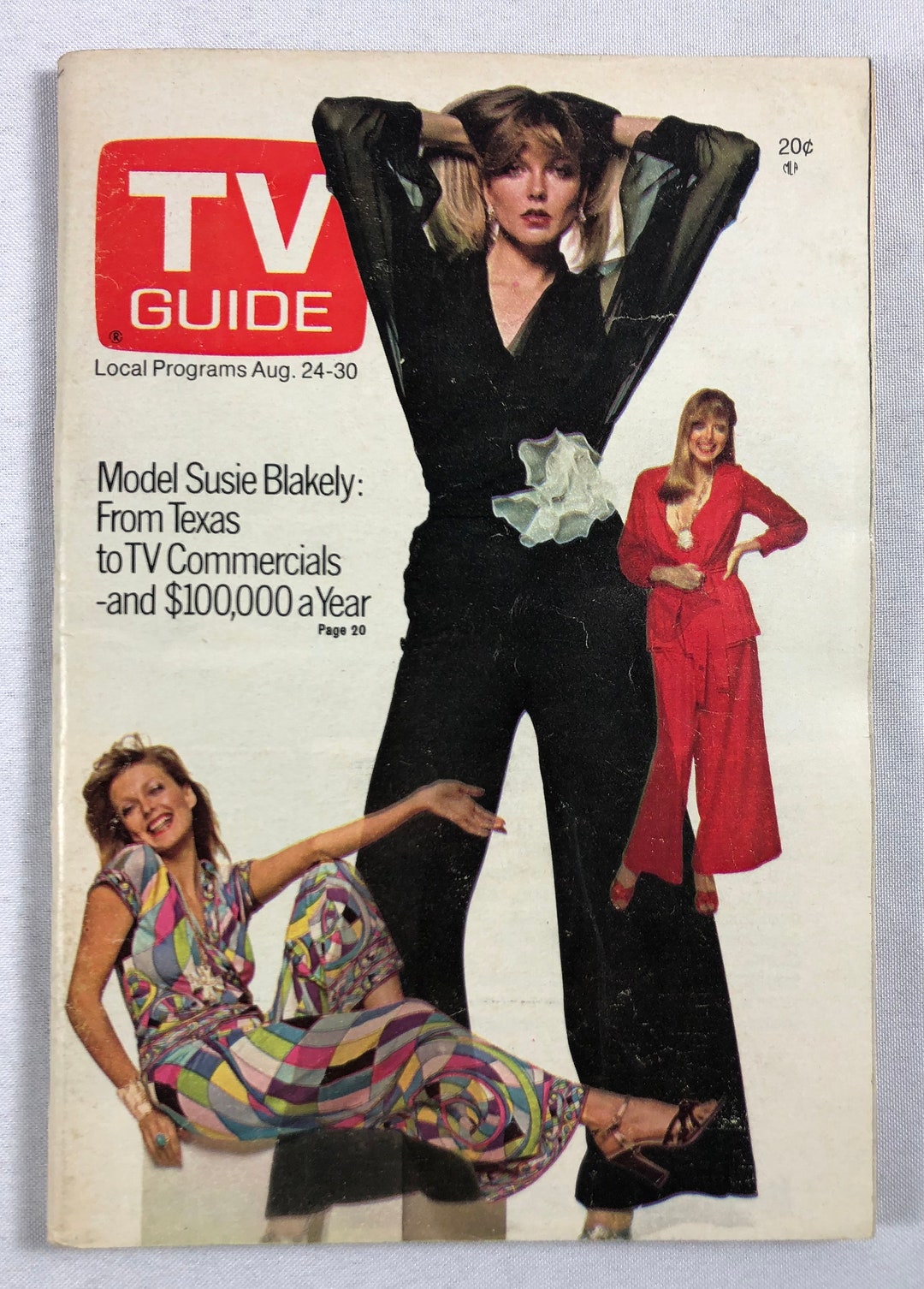 August 24 30 1974 TV Guide Model Susie Blakely on Cover Vol 22 Number ...