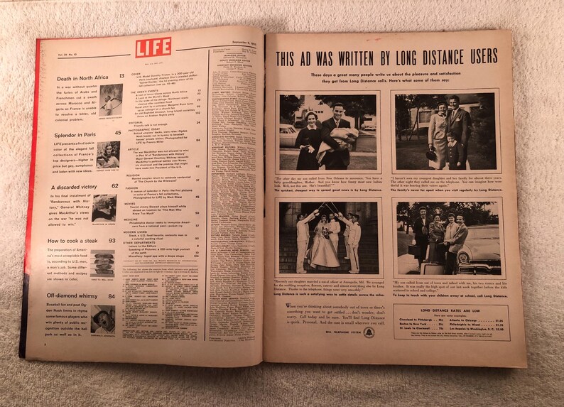September 5 1955 Life Magazine Christian Dior's Smash Hit Dorothy ...