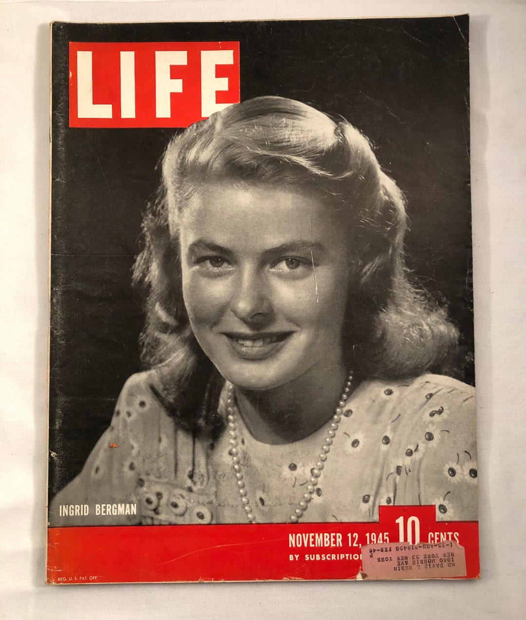 November 12 1945 Life Magazine Ingrid Bergman on Cover Vintage WW2 ...