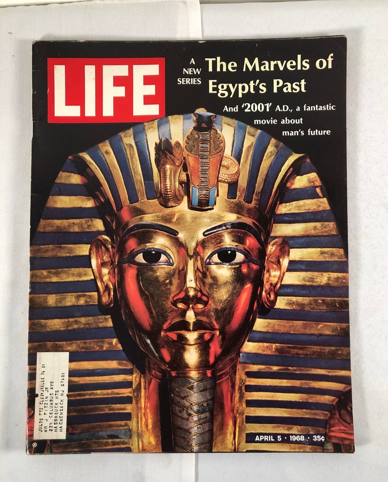 April 5 1968 Life Magazine the Marvels of Egypt's Past King Tut Cover ...