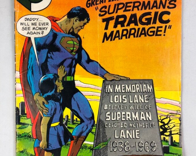 1969 Superman # 215 Vintage Silver Age DC 12 Cent Cover Comic Book 1st ...