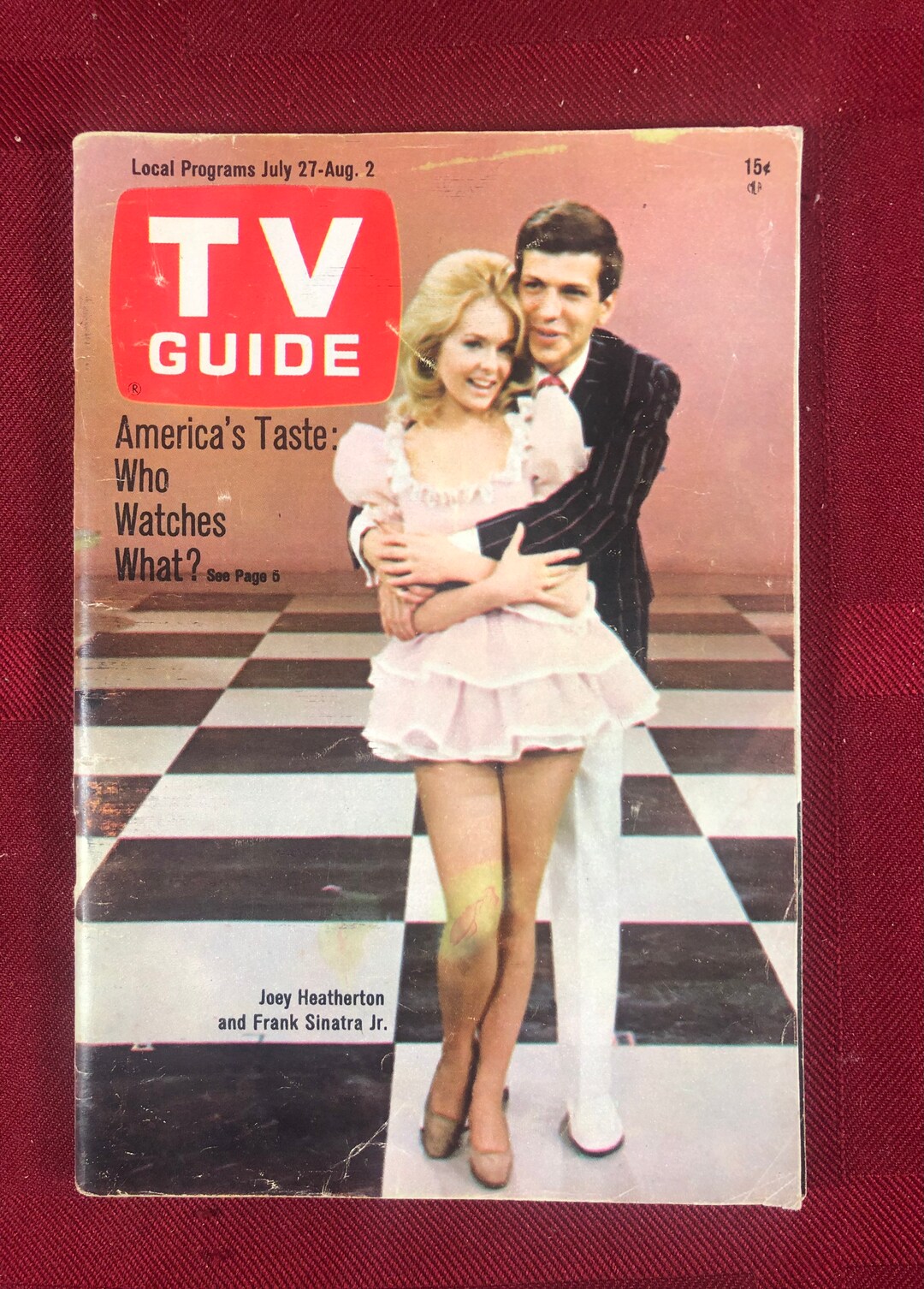 Week July 27 to August 2 1968 TV Guide Joey Heatherton and Frank ...