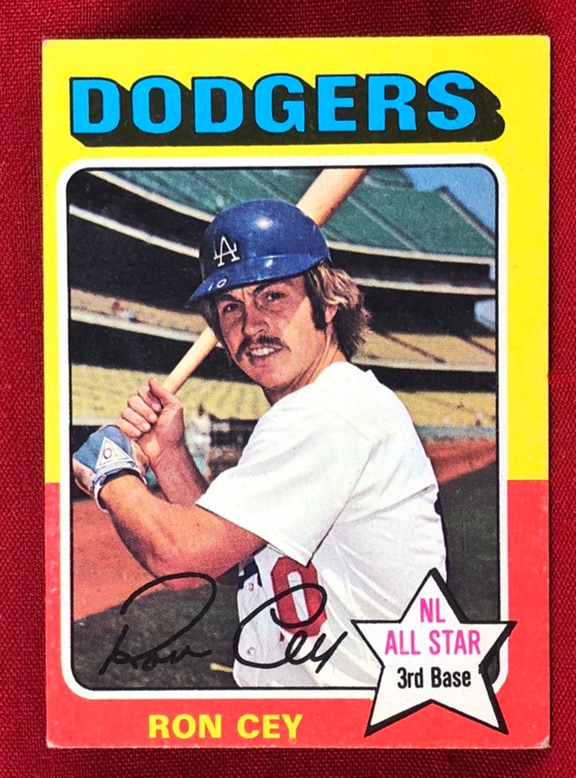 1975 Topps Ron Cey Vintage Baseball Card # 390 Genuine Original ...