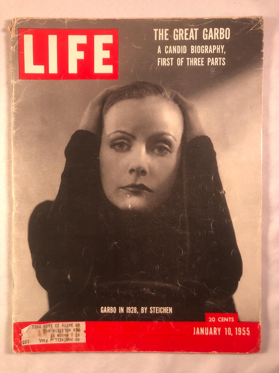 January 10 1955 Life Magazine Greta Garbo in 1928 by Steichen on Cover ...