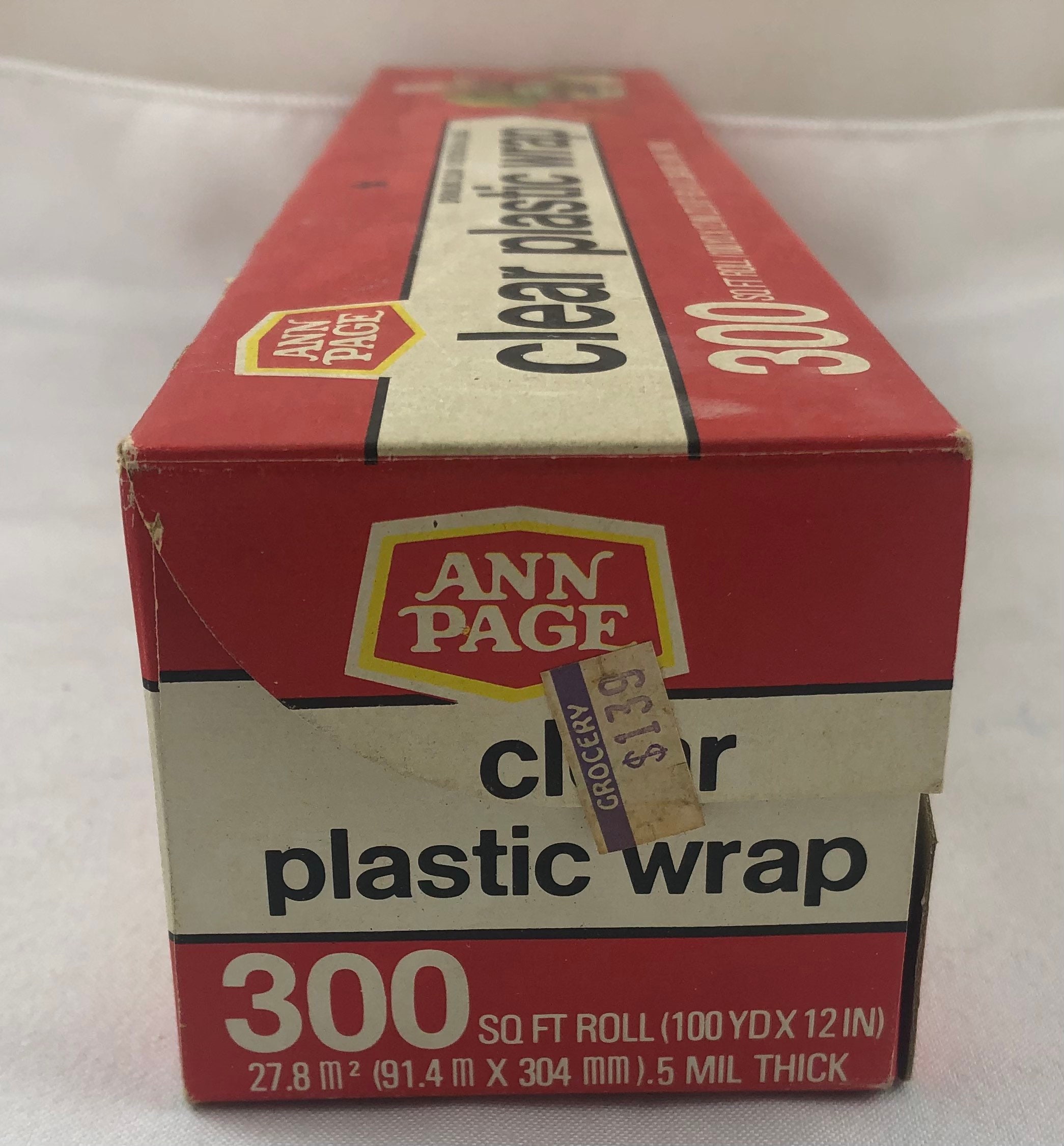 Vintage 1970's Ann Page Clear Plastic Wrap 300 Sq Ft Roll Brand New ...