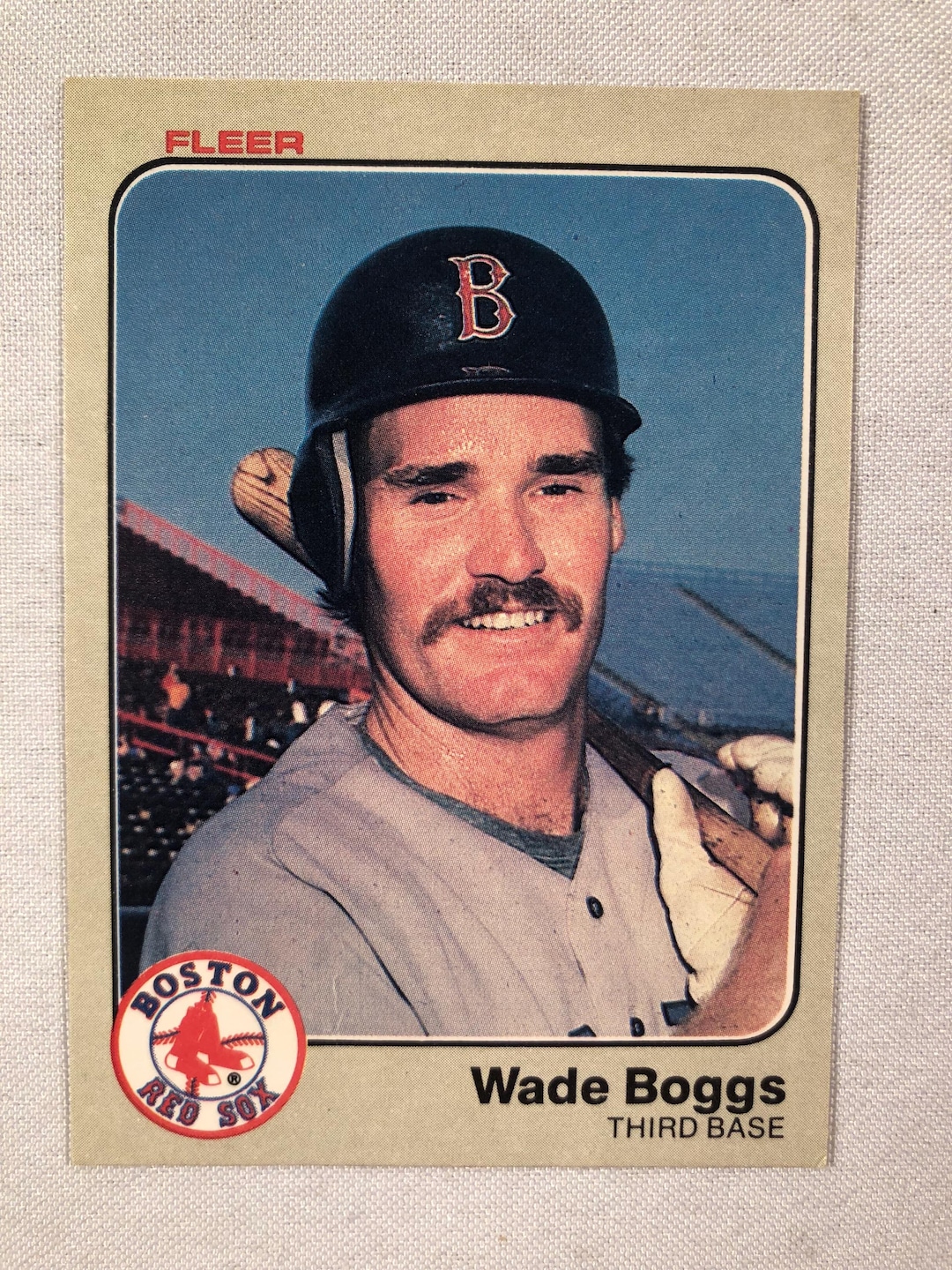 1983 Wade Boggs Rookie Fleer Baseball Card # 179 Boston Red Sox Vintage ...