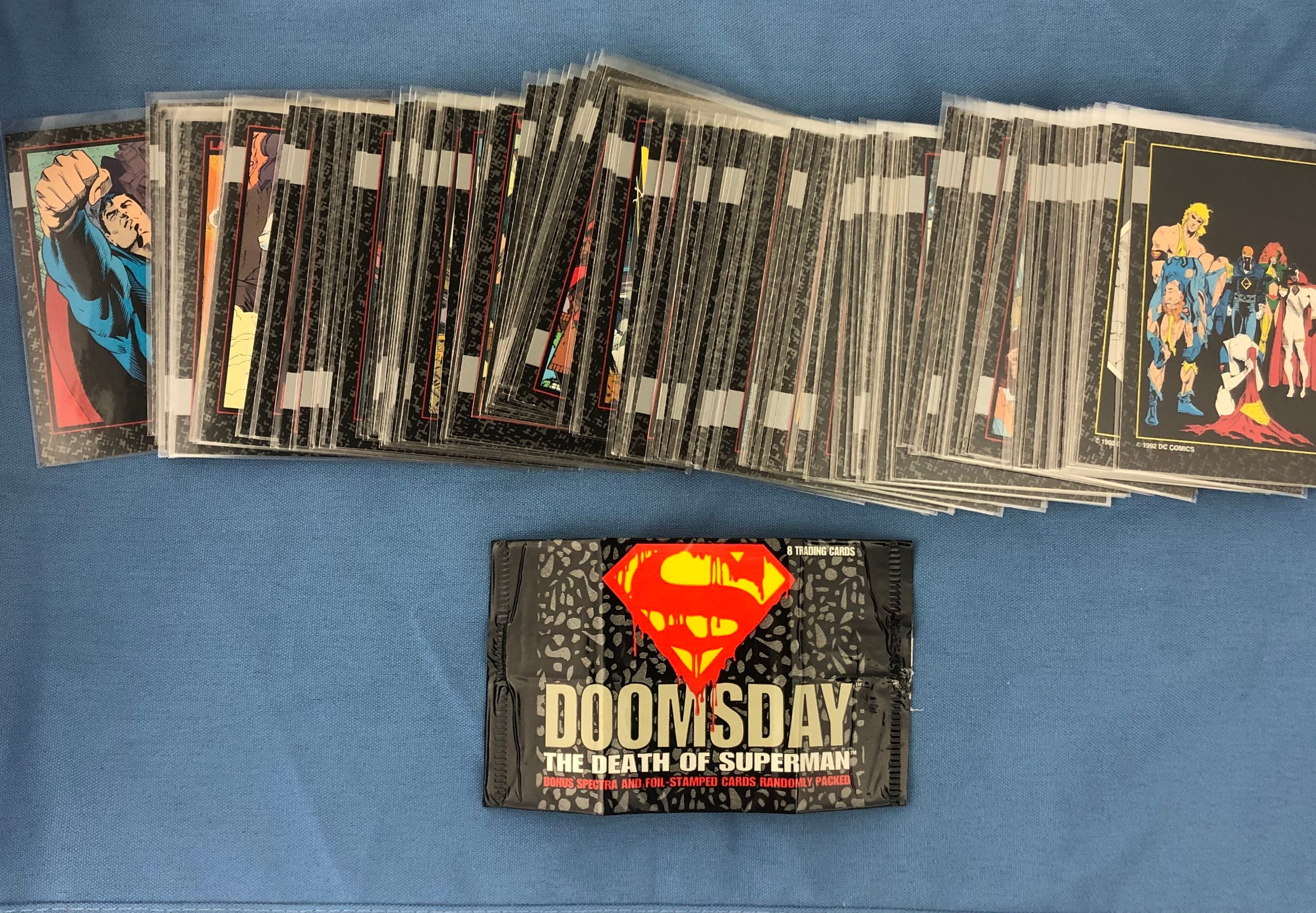 1992 Skybox Doomsday the Death of Superman 100 Card Set DC Comics ...