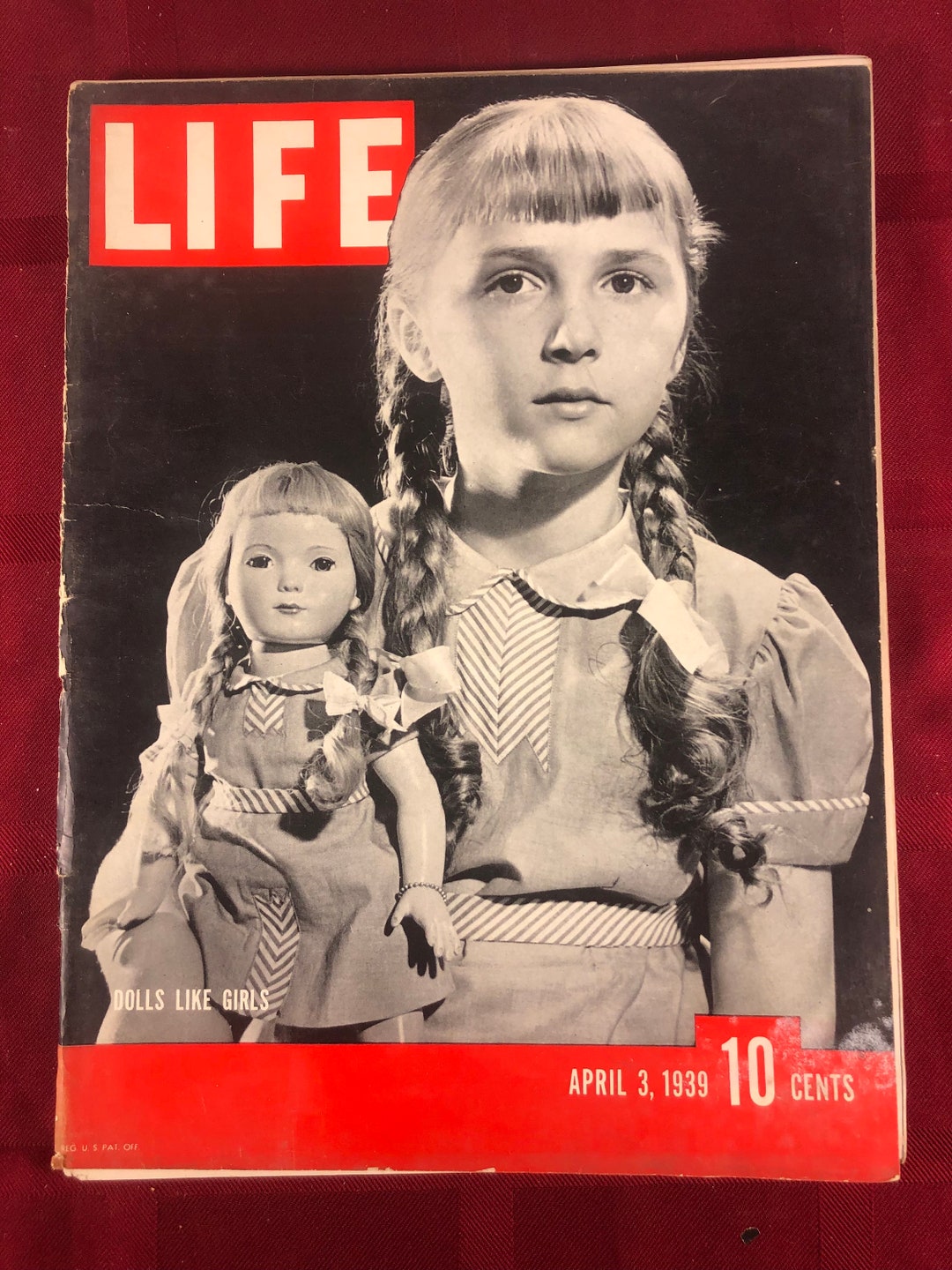 April 3 1939 Life Magazine Dolls Like Girls Barbara Devine on Cover ...