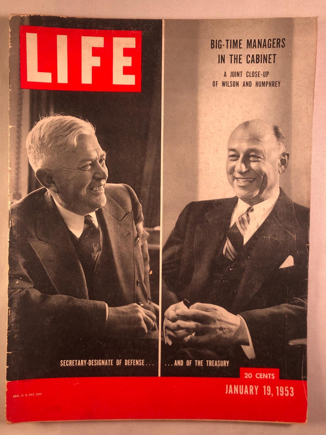 January 19 1953 Life Magazine Charles E Wilson and George M Humphrey on ...