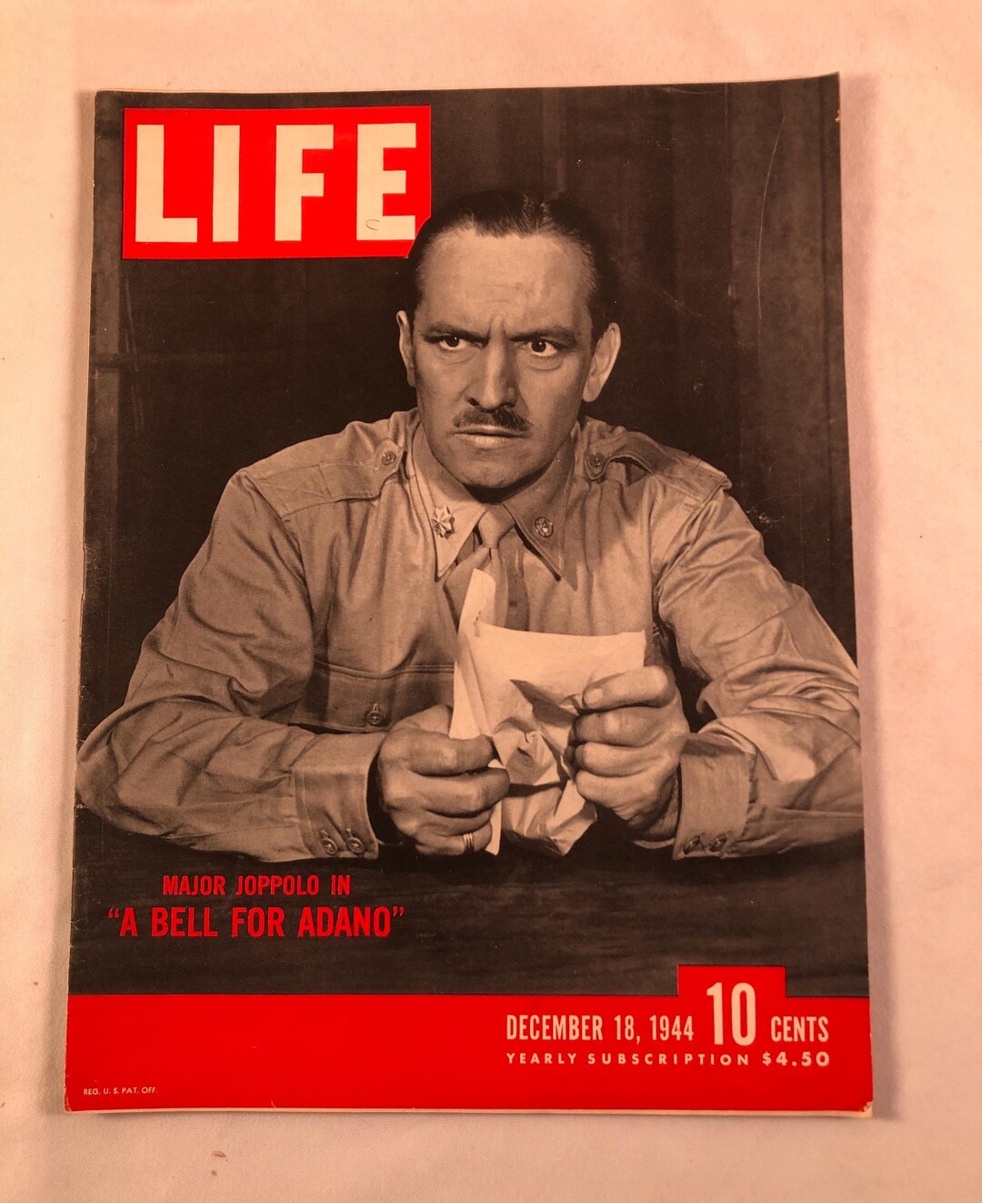 December 18 1944 Life Magazine Major Victor Joppolo in A Bell for Adano ...