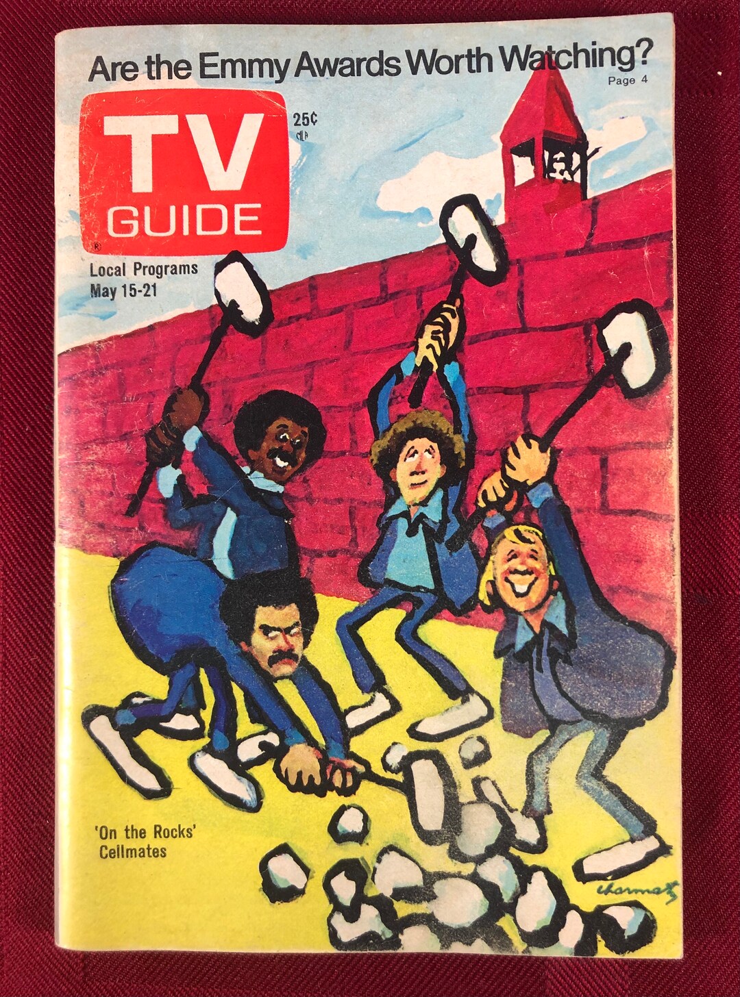 May 15 to 21 1976 TV Guide on the Rocks Cellmates on Cover Vol 24 ...
