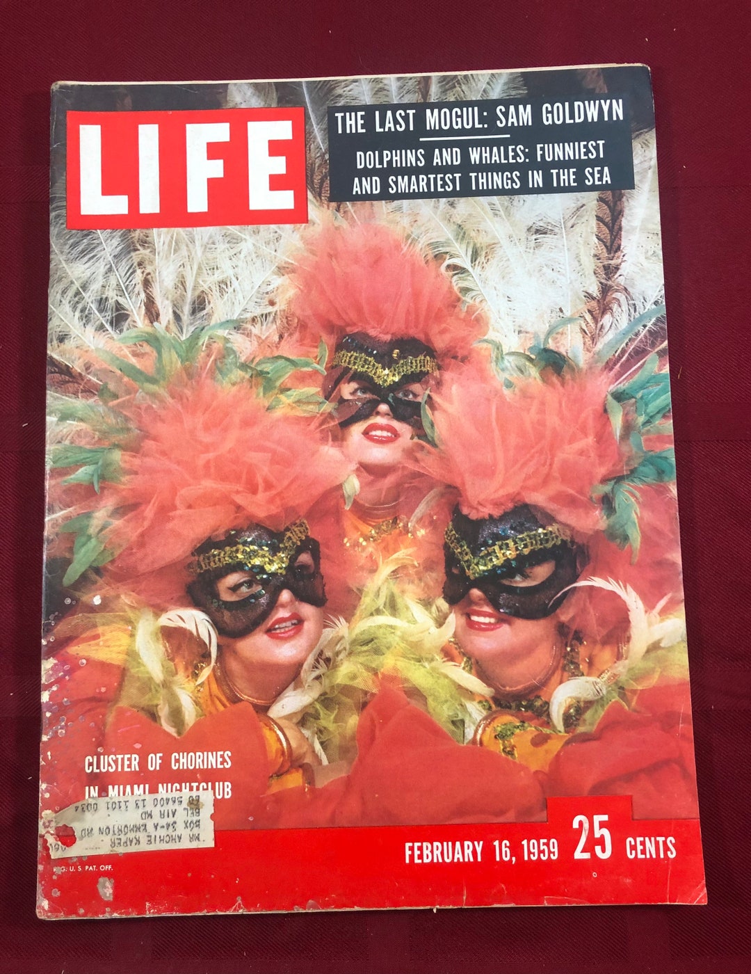 February 16 1959 Life Magazine Cluster of Chorines in Miami Nightclub ...