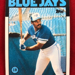 1986 Topps Cecil Fielder Rookie Baseball Card # 386 Vintage Genuine ...