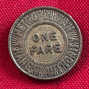 Metropolitan Transit Authority Boston, MA Massachusetts One Fare ...