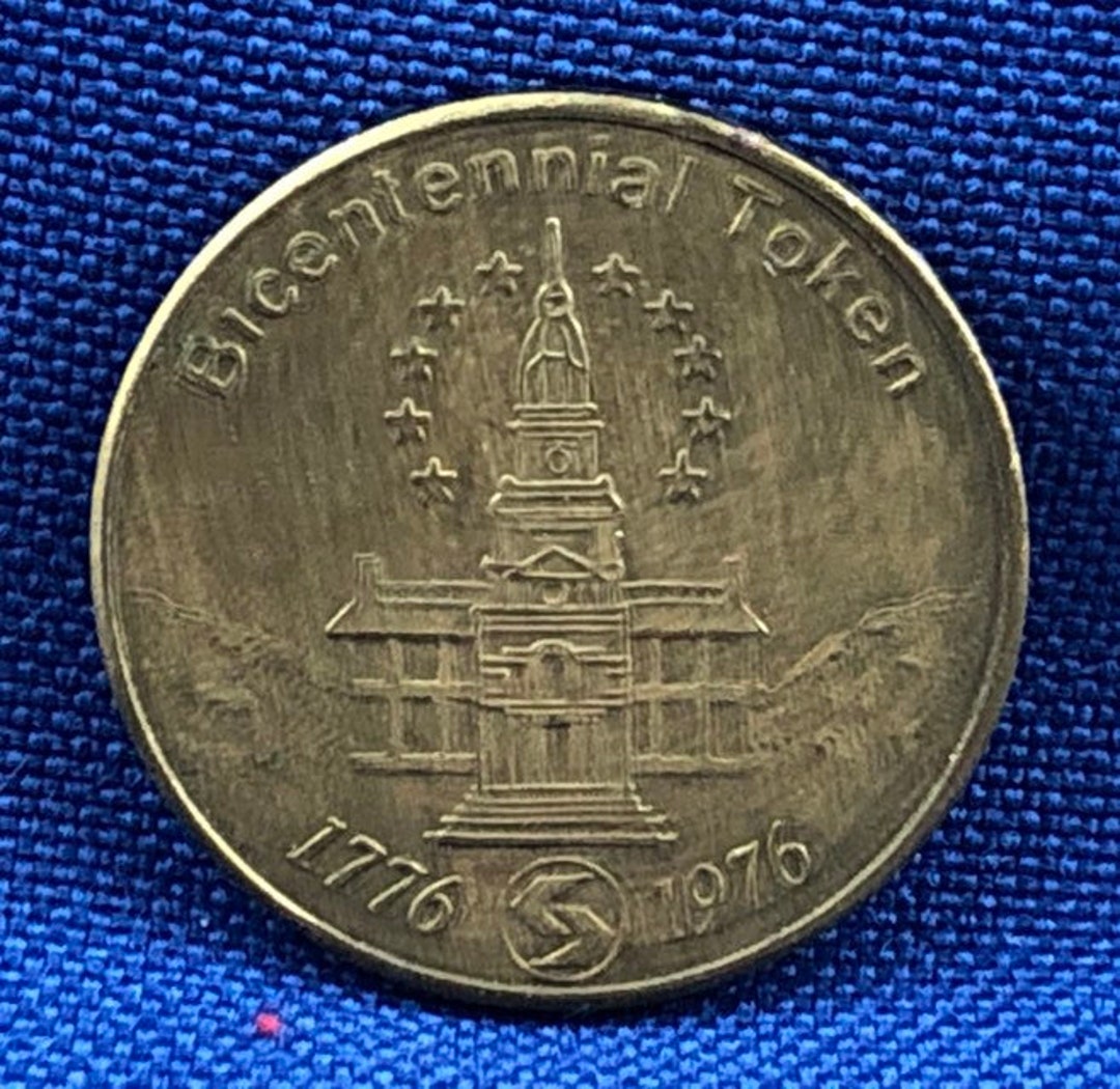 1976 Bicentennial SEPTA Subway One Fare Philadelphia Token Southeastern ...