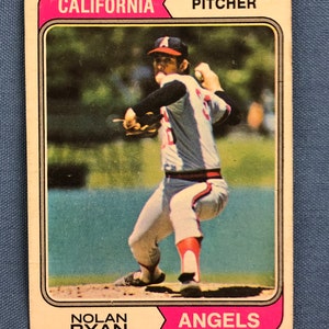 Nolan Ryan 1974 Topps Baseball Card 20 California Angels - Etsy