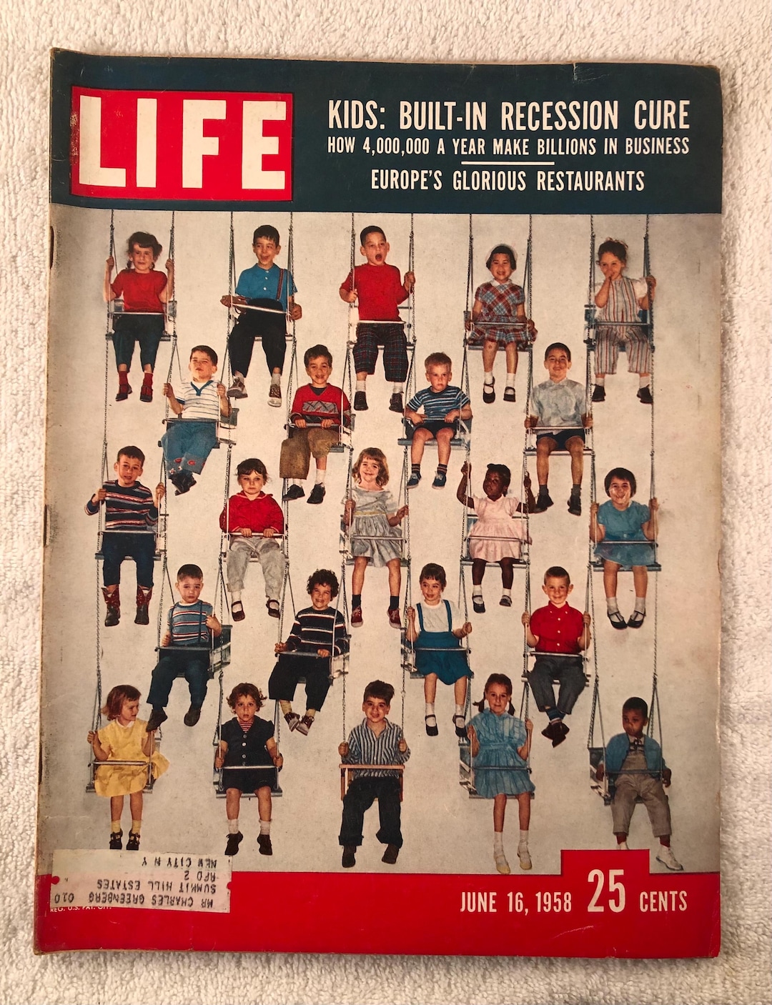 June 16 1958 Life Magazine Kids Built in Recession Cure Children in ...