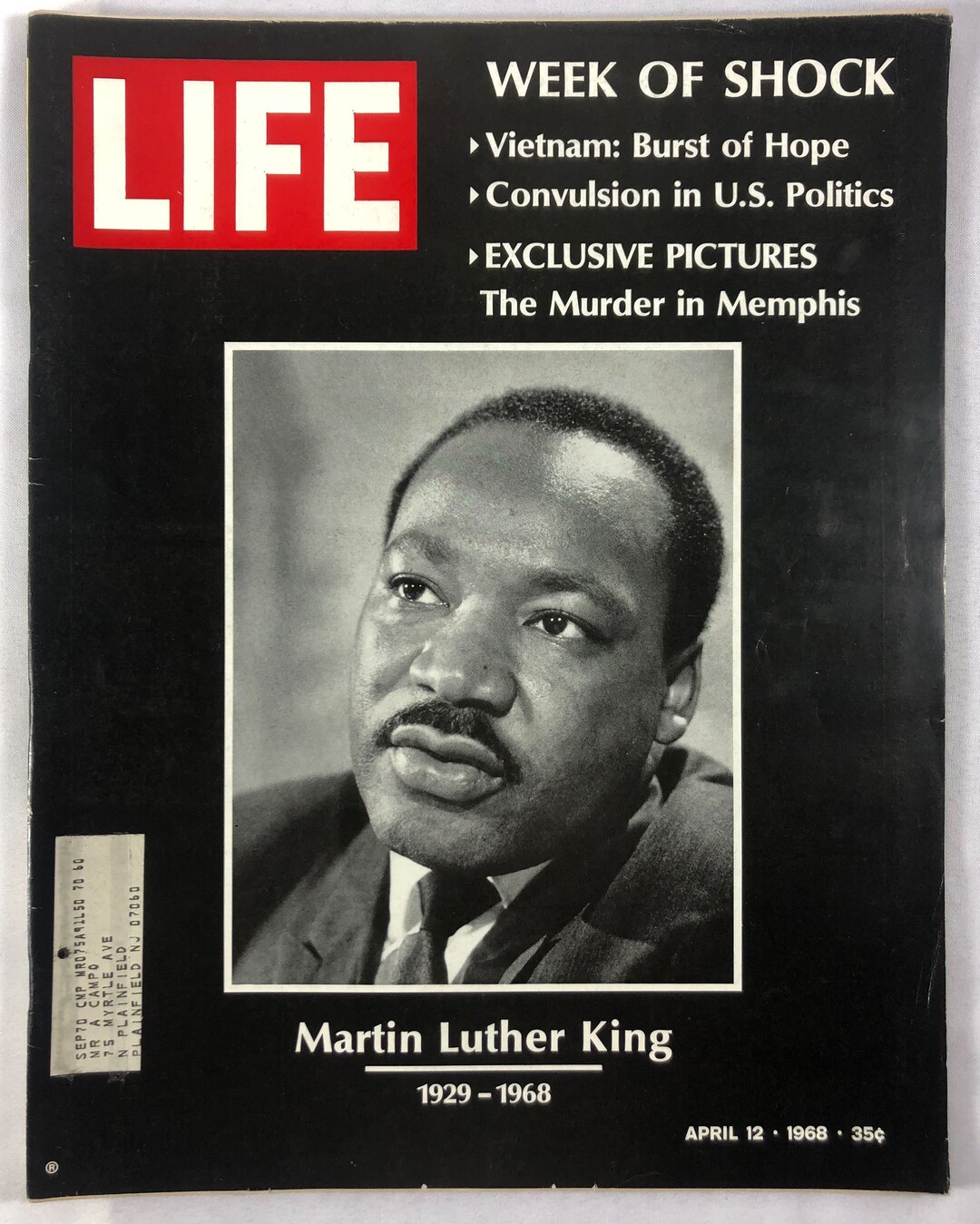 April 12 1968 Life Magazine Martin Luther King 1929 1968 MLK ...
