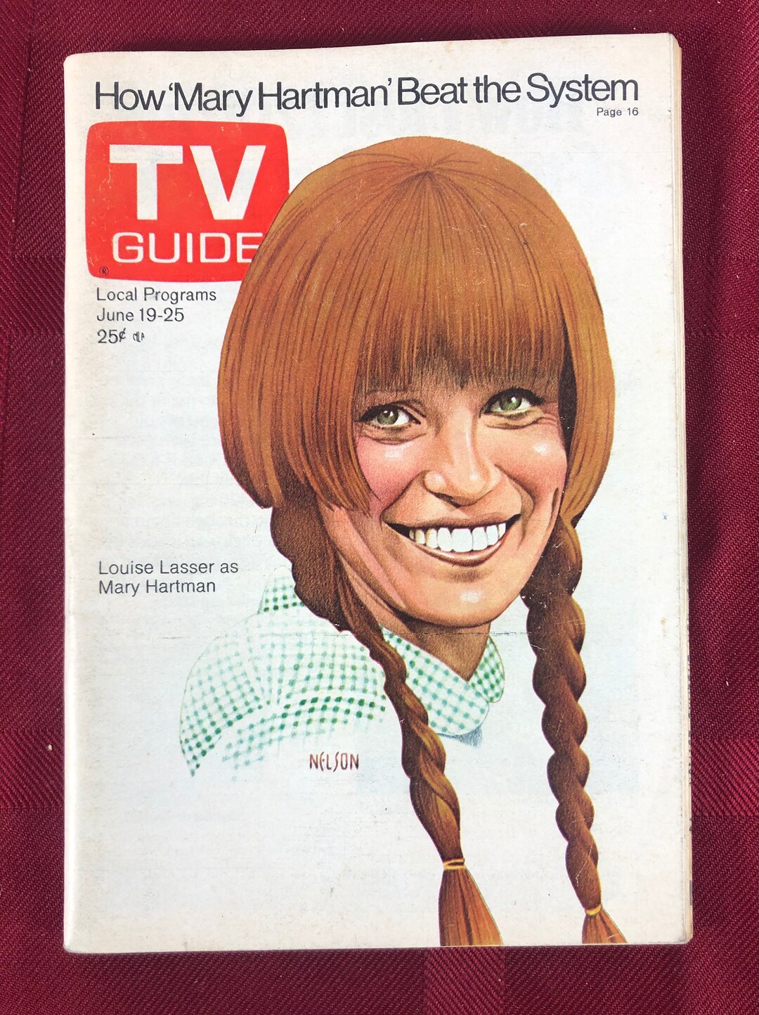 Week of June 19 to 25 1976 TV Guide Louise Lasser as Mary Hartman on ...