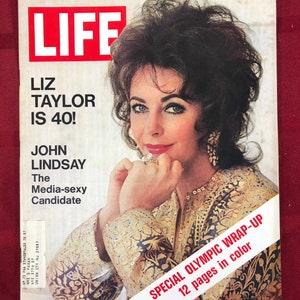 February 25 1972 Life Magazine Elizabeth Liz Taylor Turns 40 on Cover ...