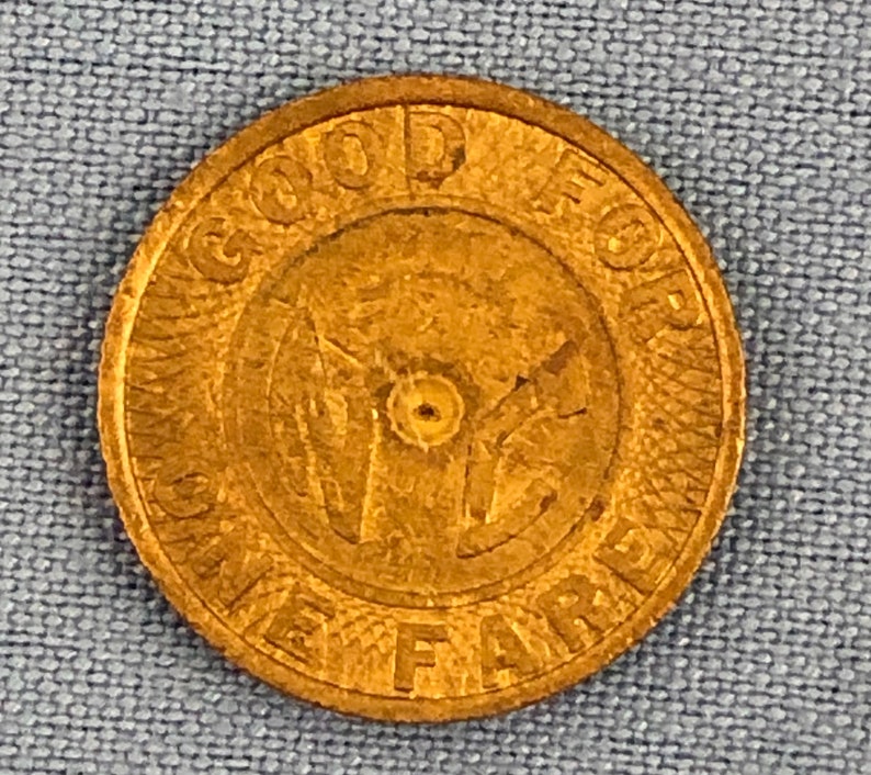 Error 1970-1980 NYC Large Subway Token No Cut Out Center Y MTA - Etsy