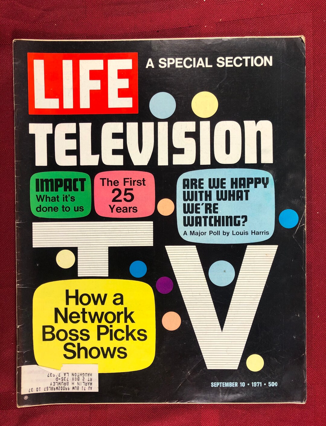 September 10 1971 Life Magazine TV Television the First 25 Years Cover ...