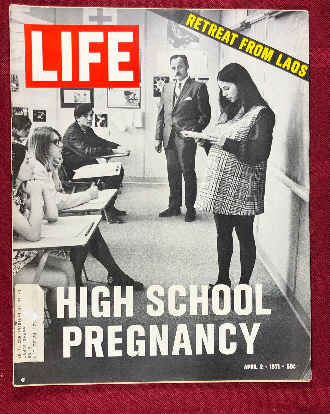 April 2 1971 Life Magazine High School Pregnancy Cover Vintage Original ...