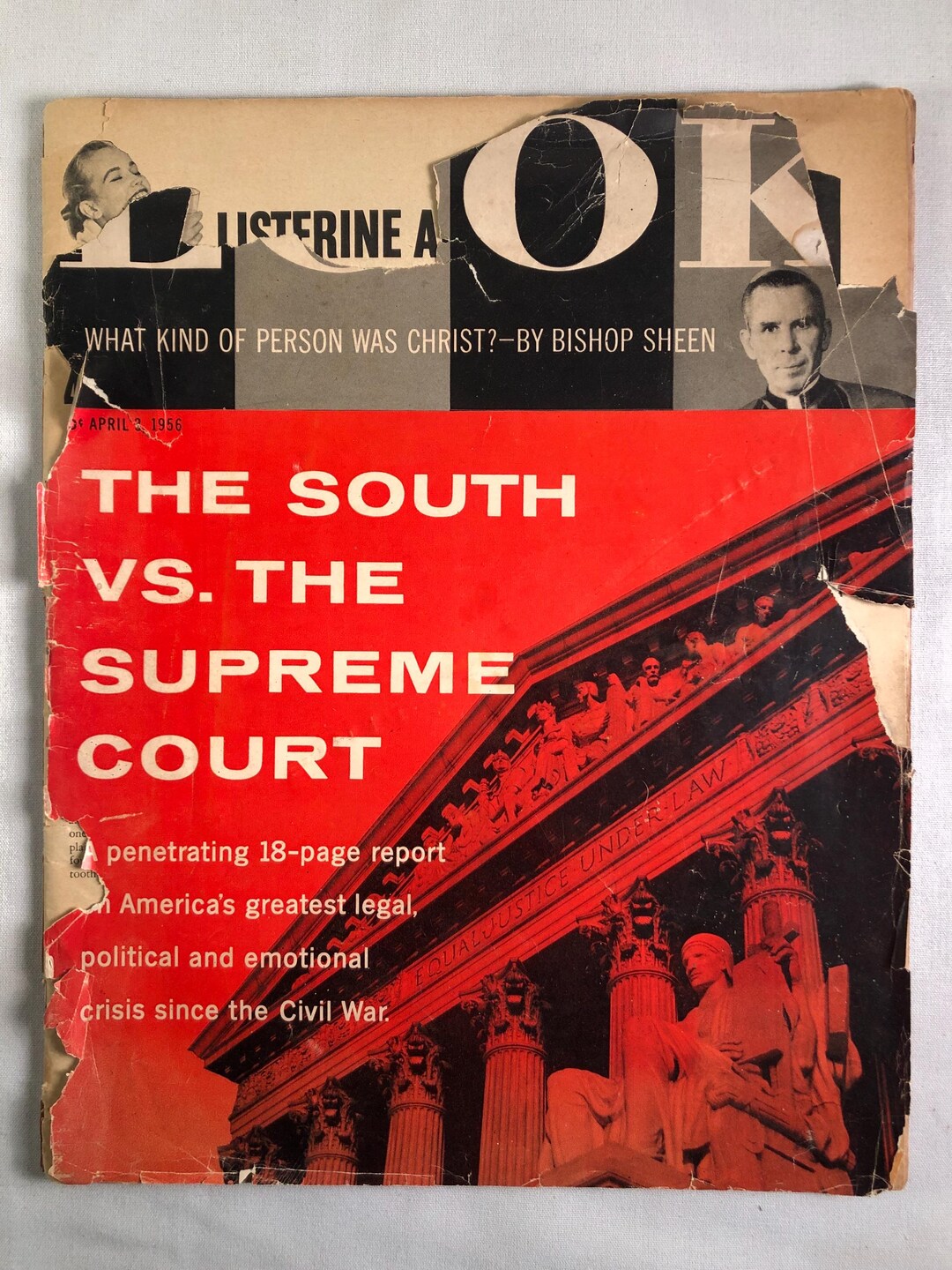 April 3 1956 Look Magazine the South Vs the Supreme Court on Cover ...