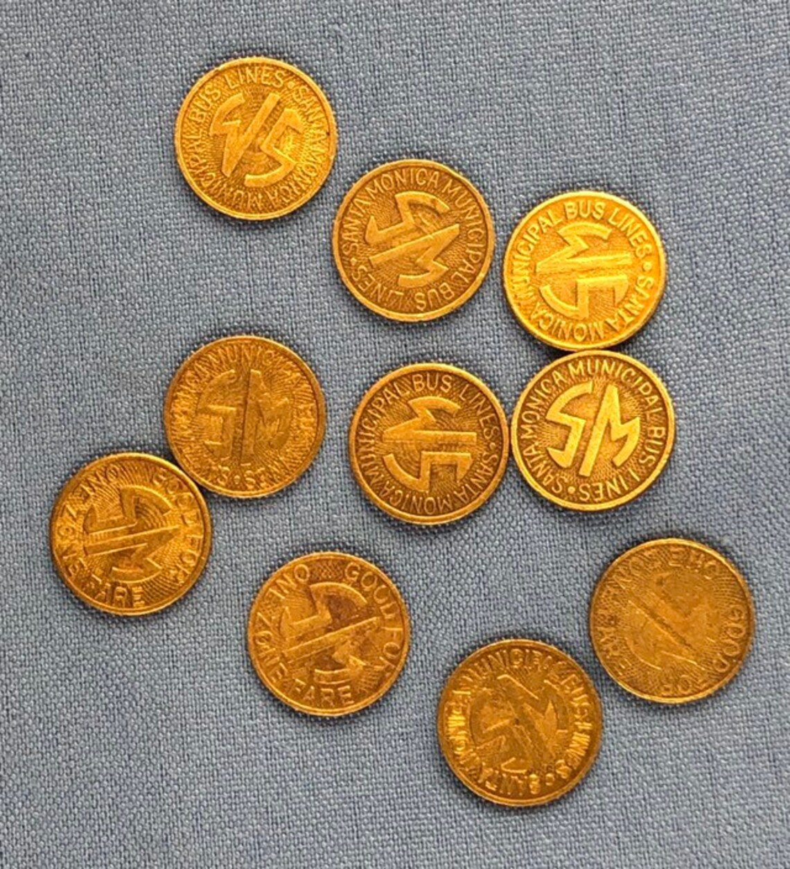 Santa Monica Municipal Bus Lines 16mm Token Good for One Zone - Etsy