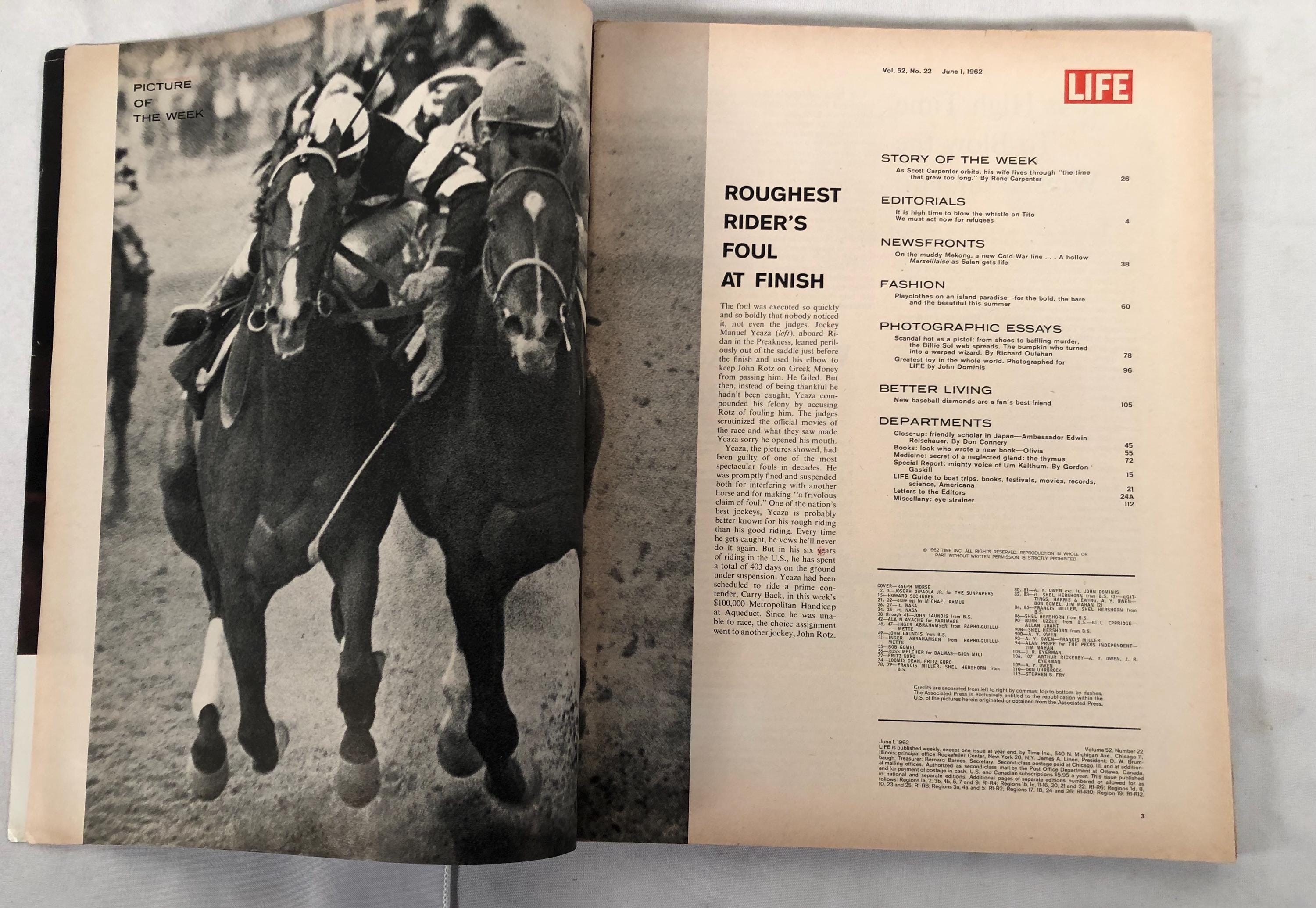 June 1 1962 Life Magazine Rena Carpenter on Cover Vintage NASA Space ...