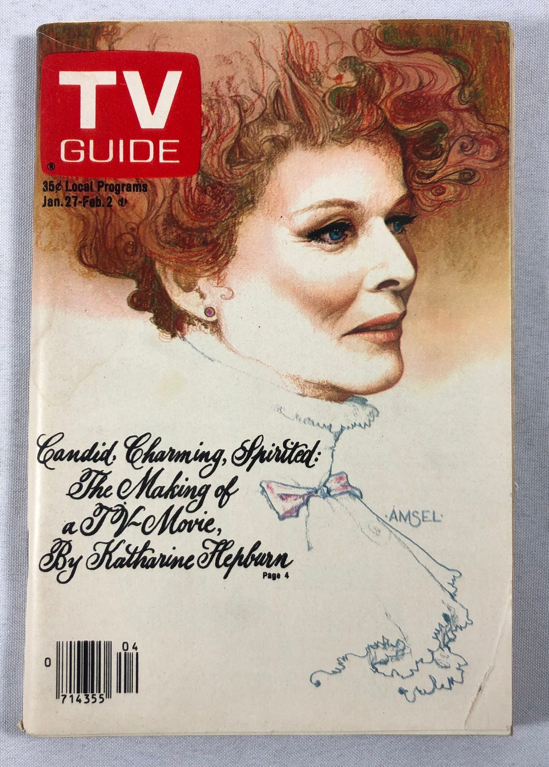 January 27 1979 TV Guide Katharine Hepburn on Cover Vol 27 Number 4 ...