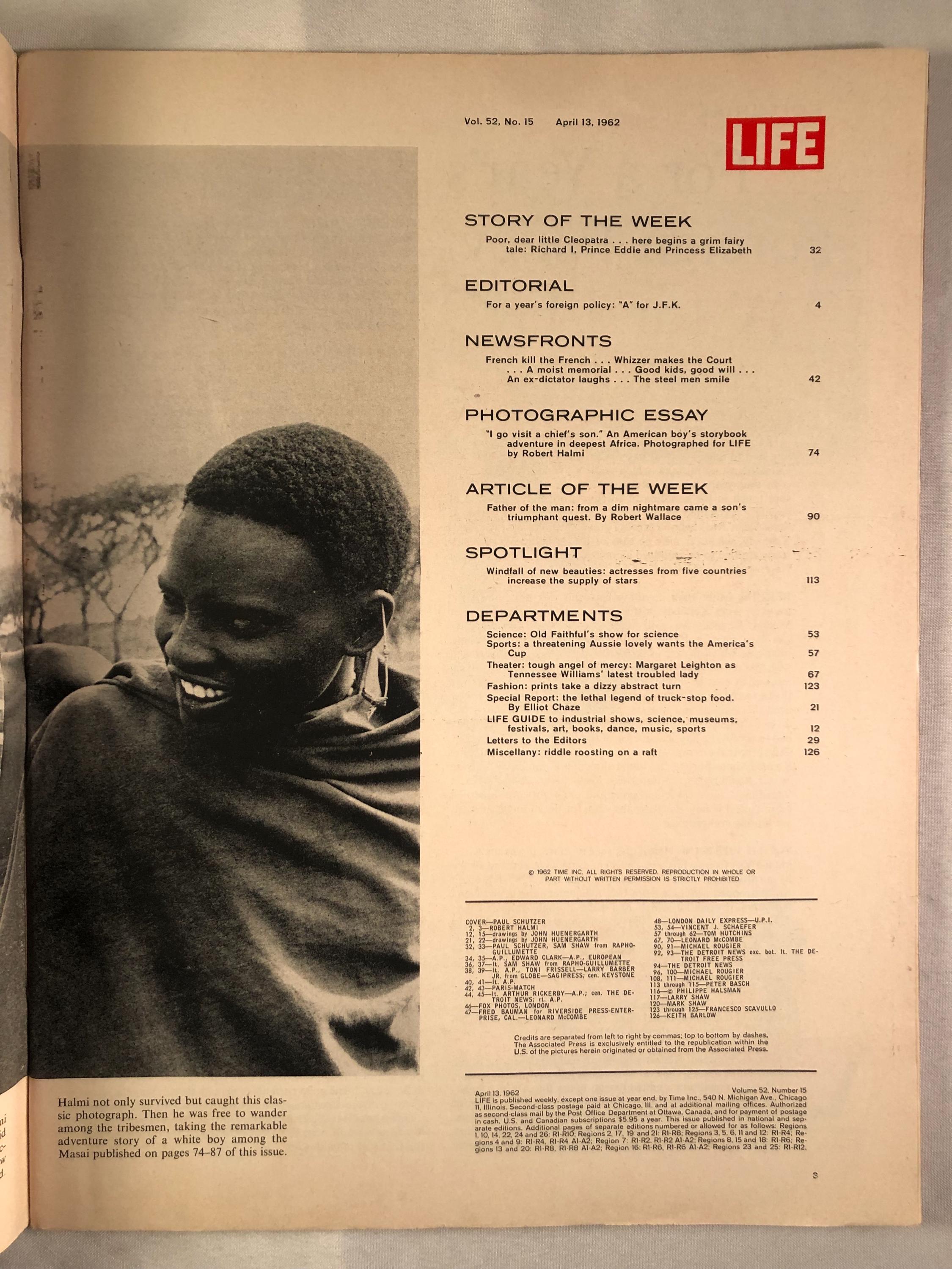 April 13 1962 Life Magazine Richard Burton Elizabeth Taylor Cleopatra ...