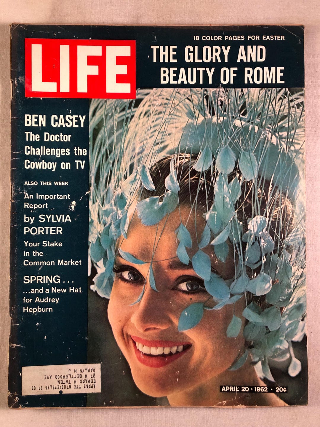 April 20 1962 Life Magazine Audrey Hepburn on Cover Vintage Ben Casey ...