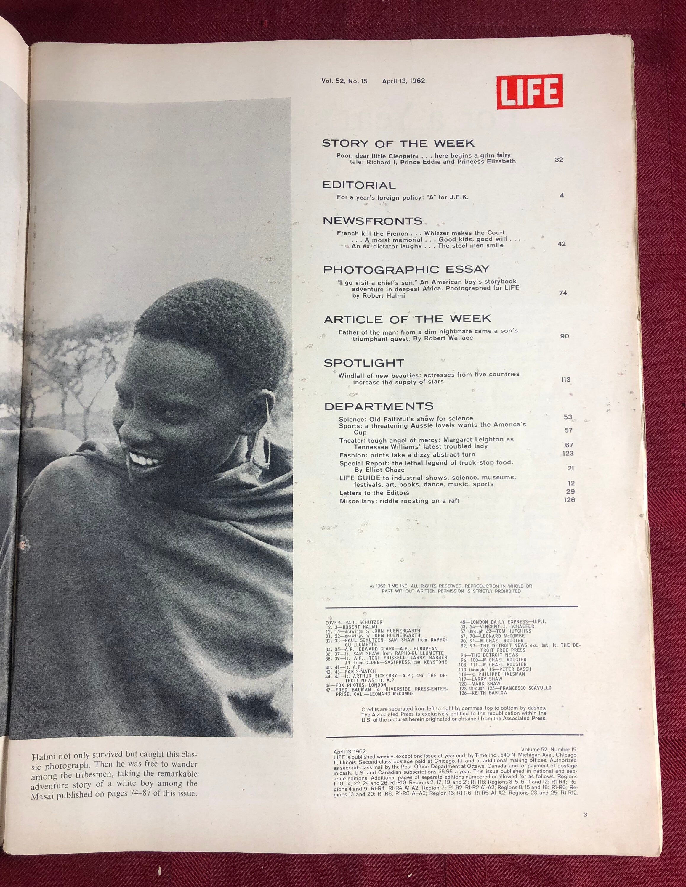 April 13 1962 Life Magazine Richard Burton Elizabeth Taylor Cleopatra ...