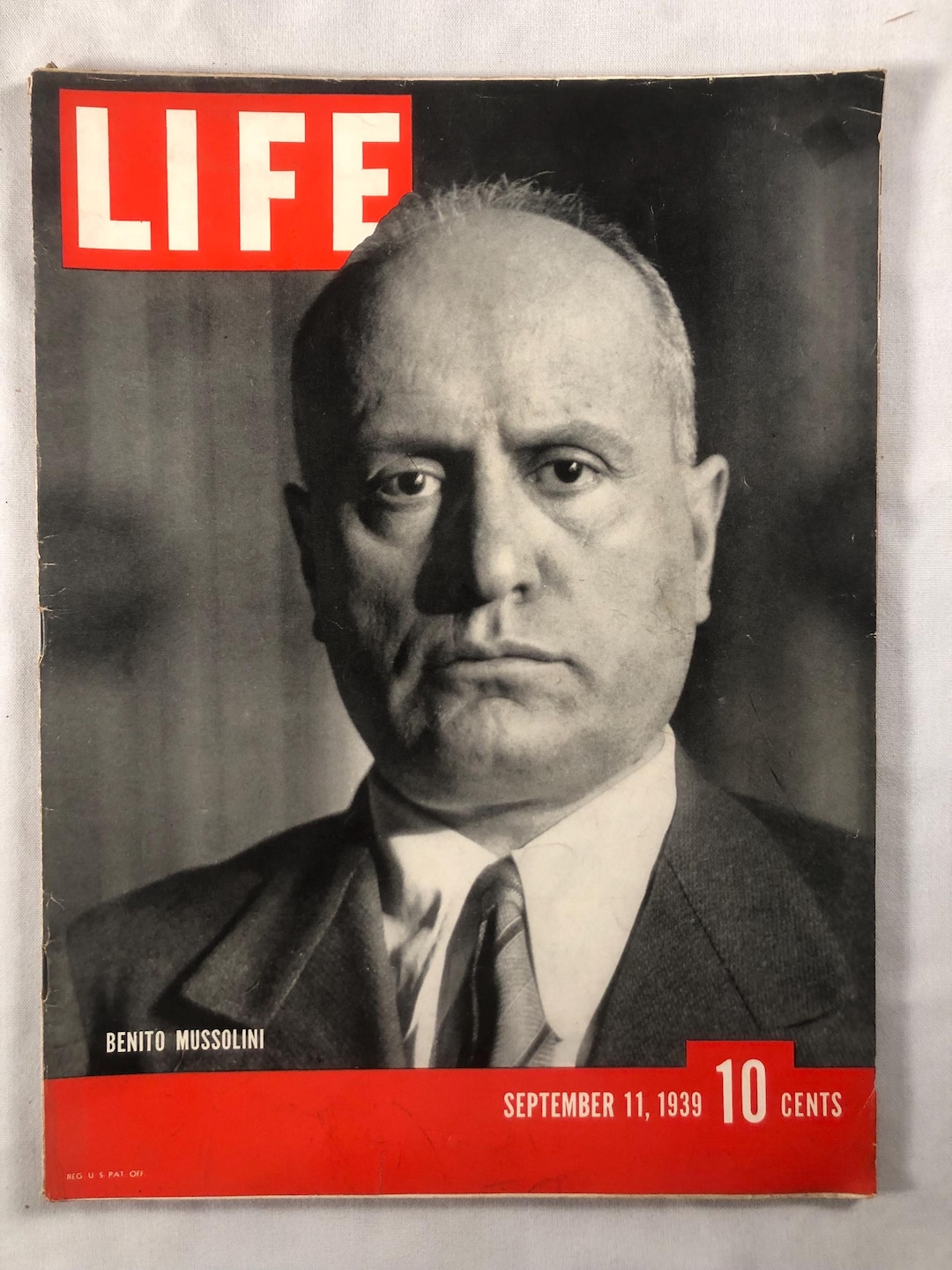 September 11 1939 Life Magazine Benito Mussolini on Cover Vintage ...