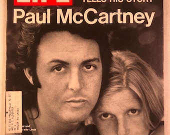 April 16 1971 Life Magazine Linda & Paul Mccartney Cover Vintage the ...