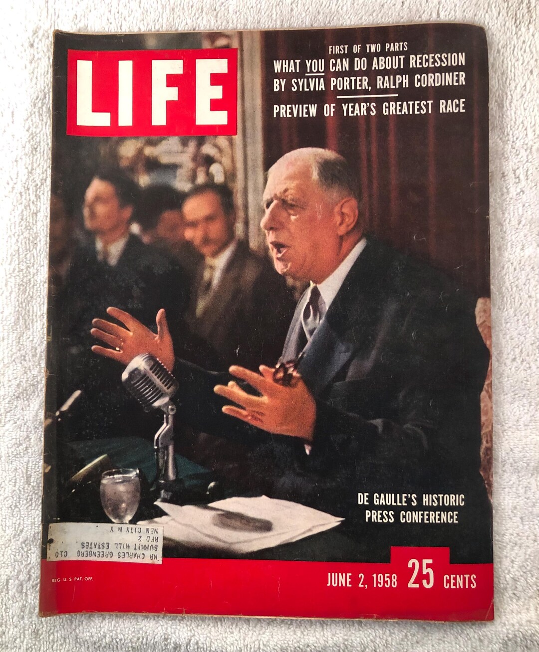 June 2 1958 Life Magazine Charles De Gaulle's Historic Press Conference ...