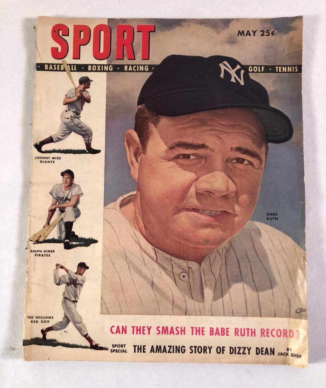 May 1948 Sport Magazine Babe Ruth on Cover Vintage Great Birthday ...