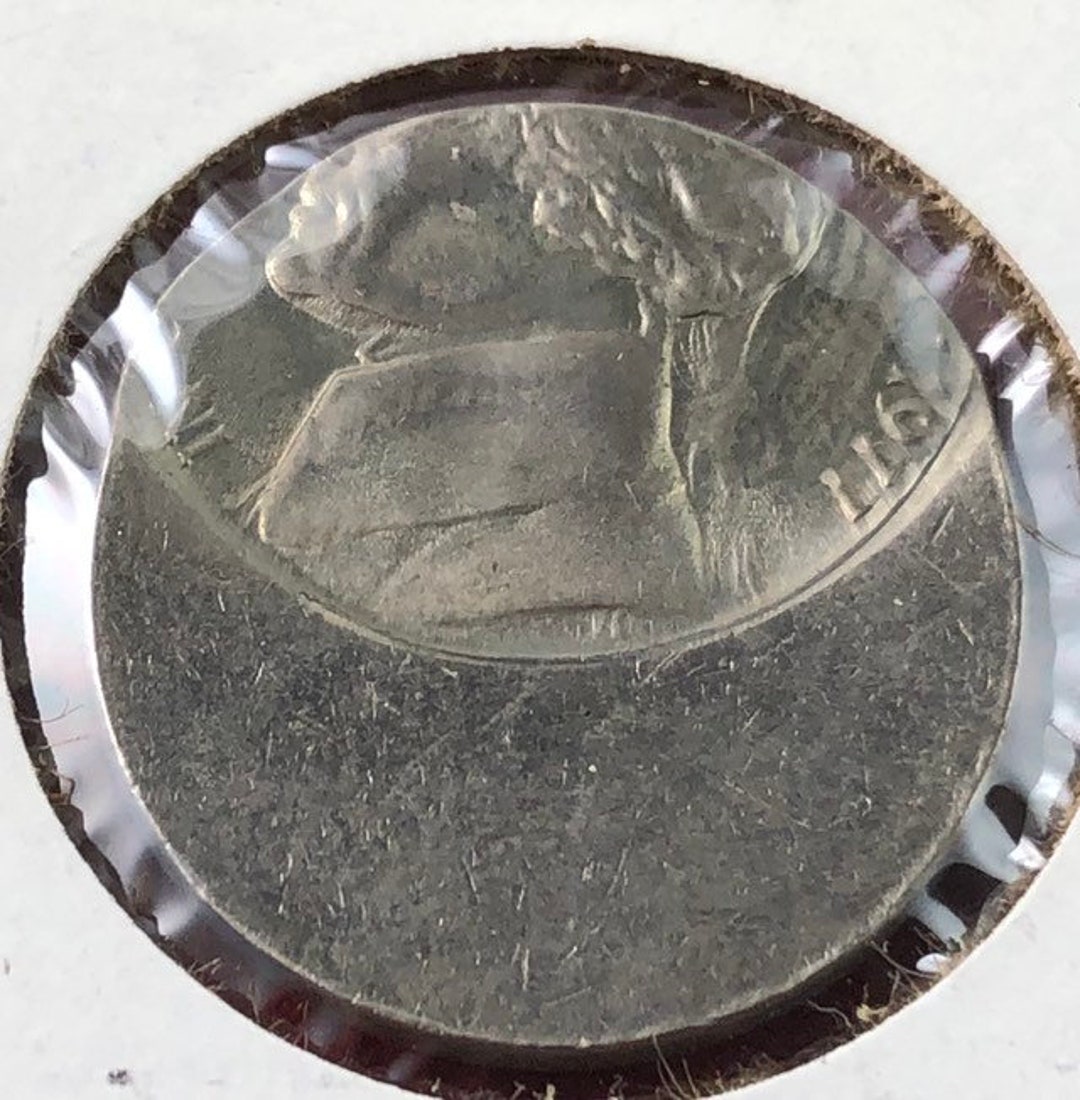 1977 off Center Jefferson Nickel Mint Error Coin Genuine 5 Cent USA ...