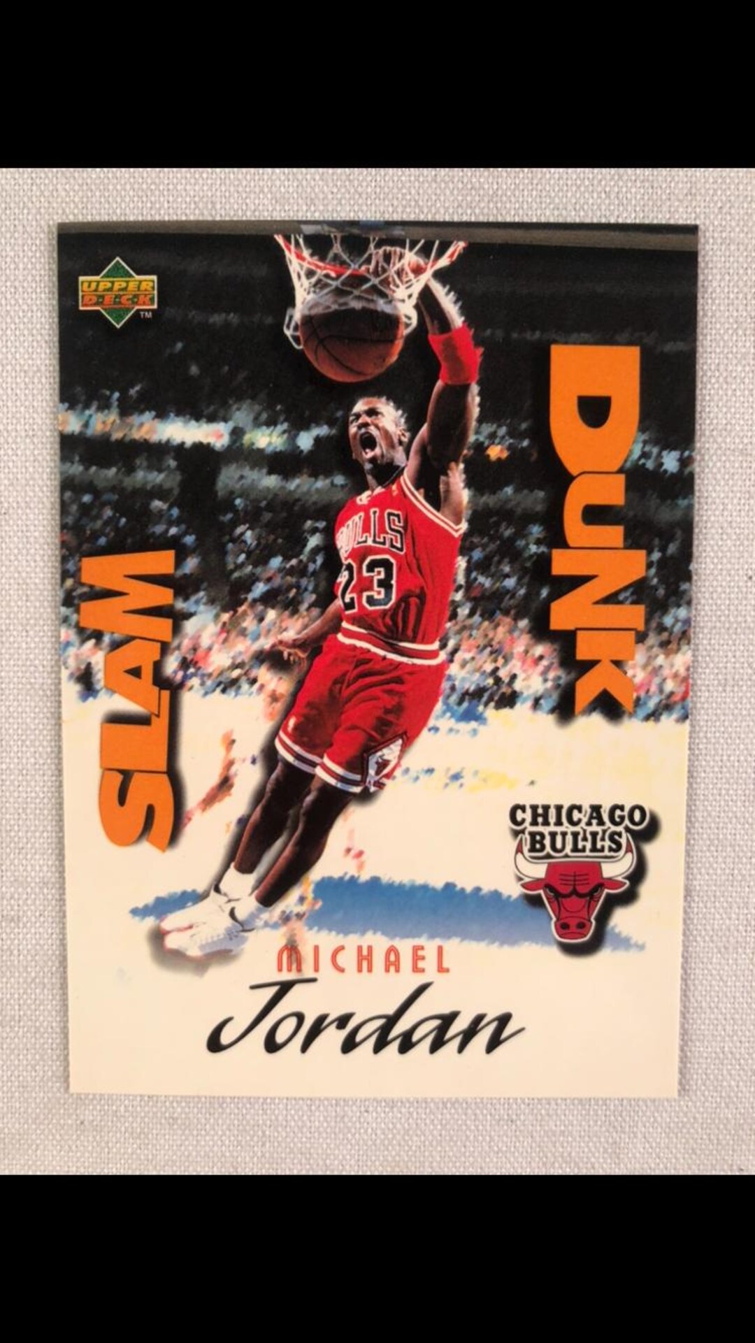 1997 Michael Jordan Upper Deck Slam Dunk Basketball Card # 22 Original ...