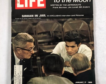 January 10 1969 Life Magazine Apollo 8 Earth View From Space on Cover ...