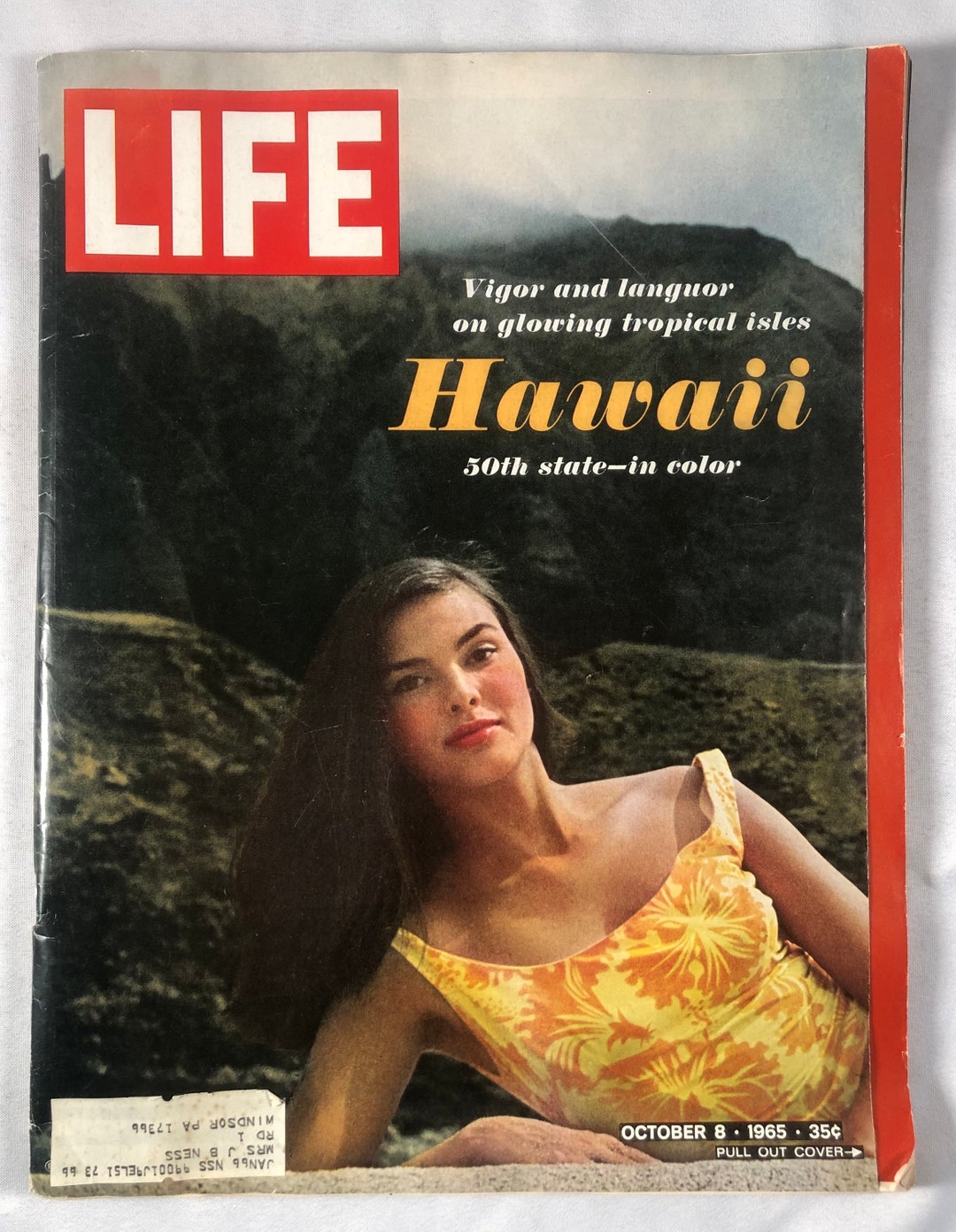 October 8 1965 Life Magazine Hawaii 50th State in Color Elizabeth Logue ...