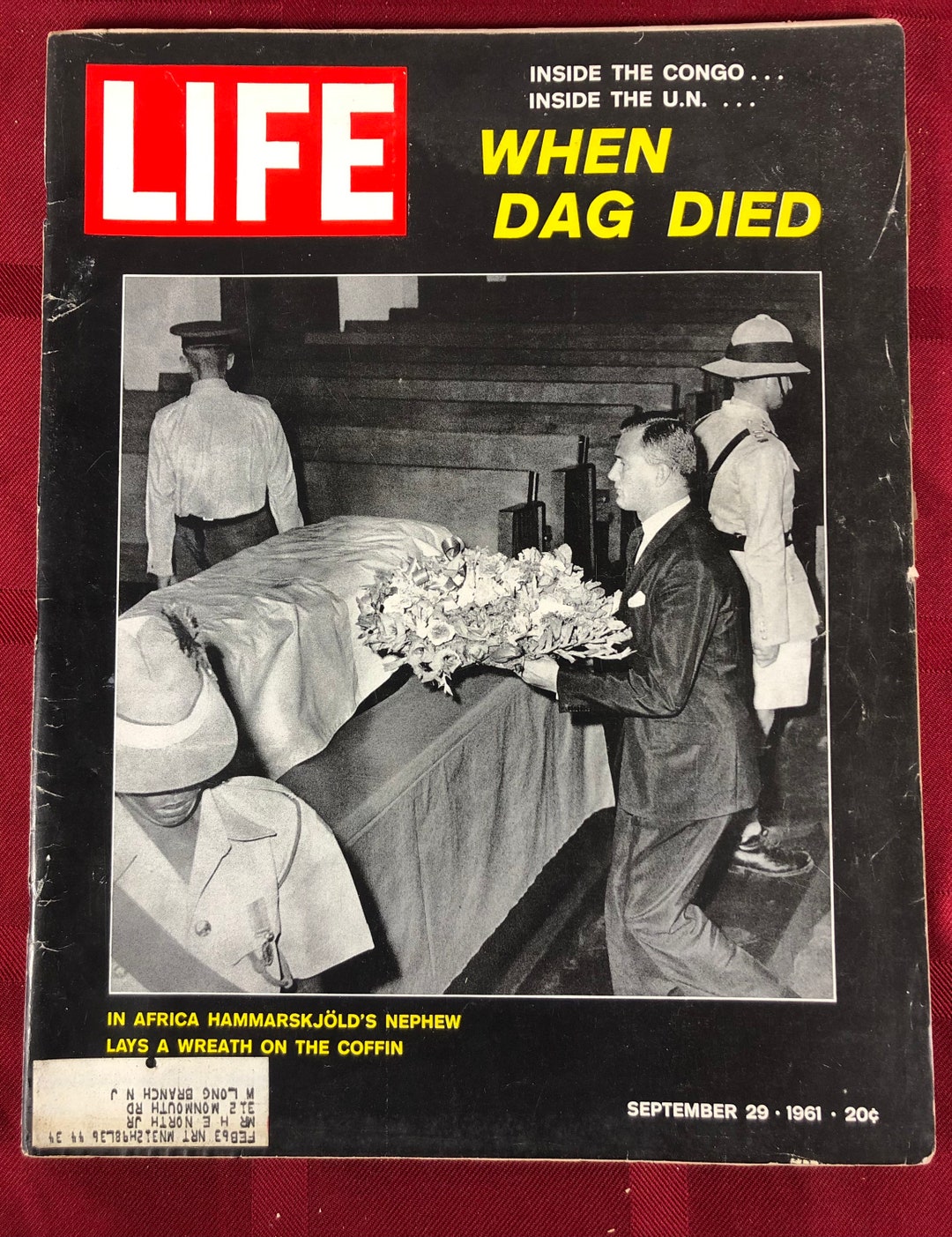 September 29 1961 Life Magazine Dag Hammarskjold Funeral on Cover ...